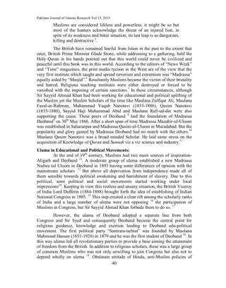 Role Of Deoband Ulama in strenthening the foundation of Indian Freedom ...