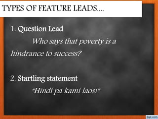 Campus Journ - Feature Writing | PPTX