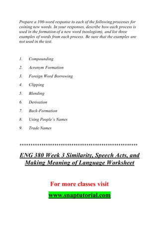 Eng 380 Education Redefined-snaptutorial.com