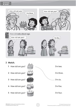 ENGLISH 3 grammar-words FAMILY AND FRIENDS | PDF