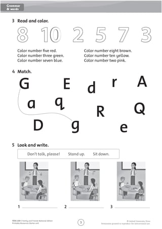 ENGLISH 3 grammar-words FAMILY AND FRIENDS | PDF