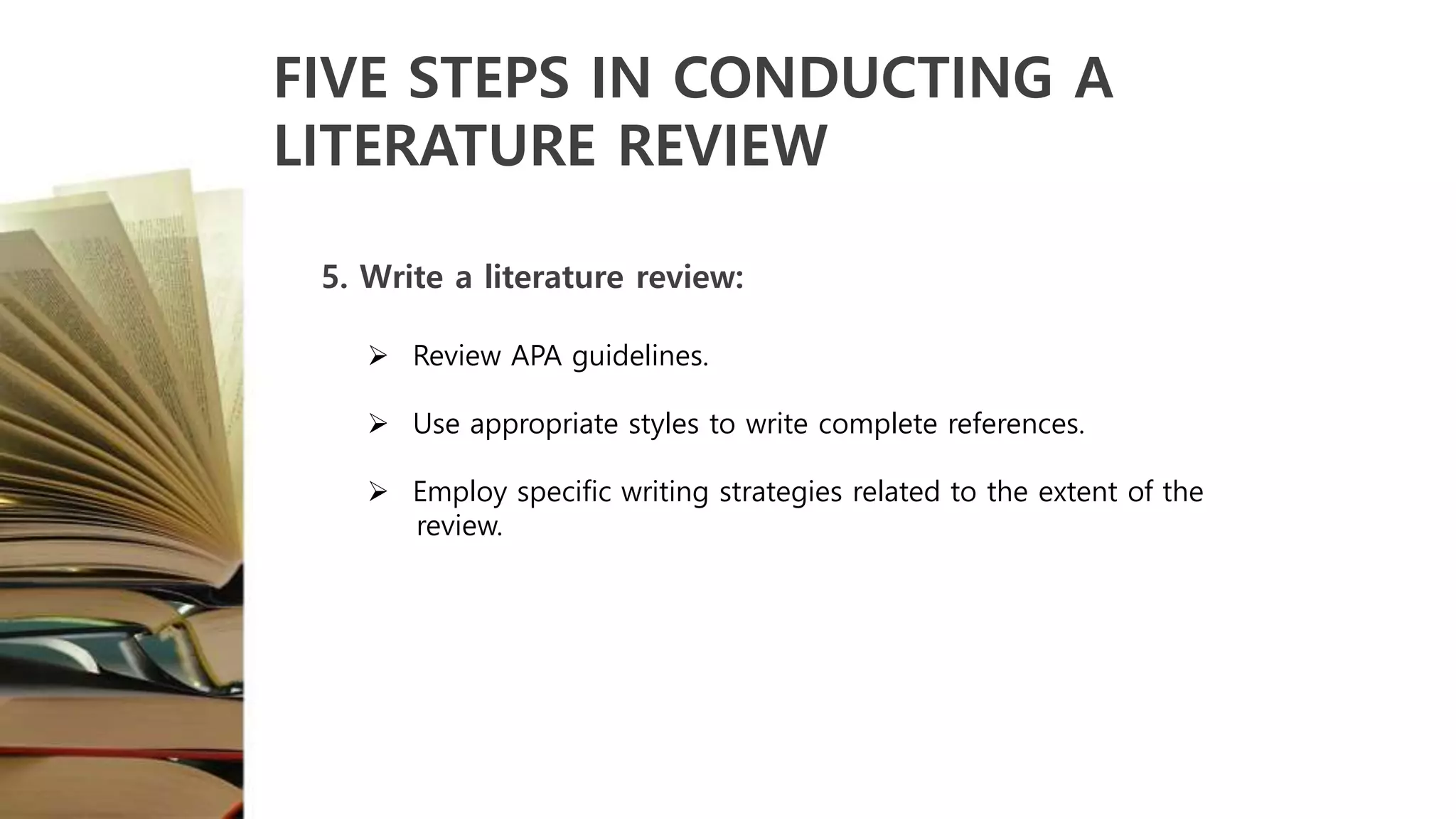 Presentation on Literature Review | PPT | PPTX