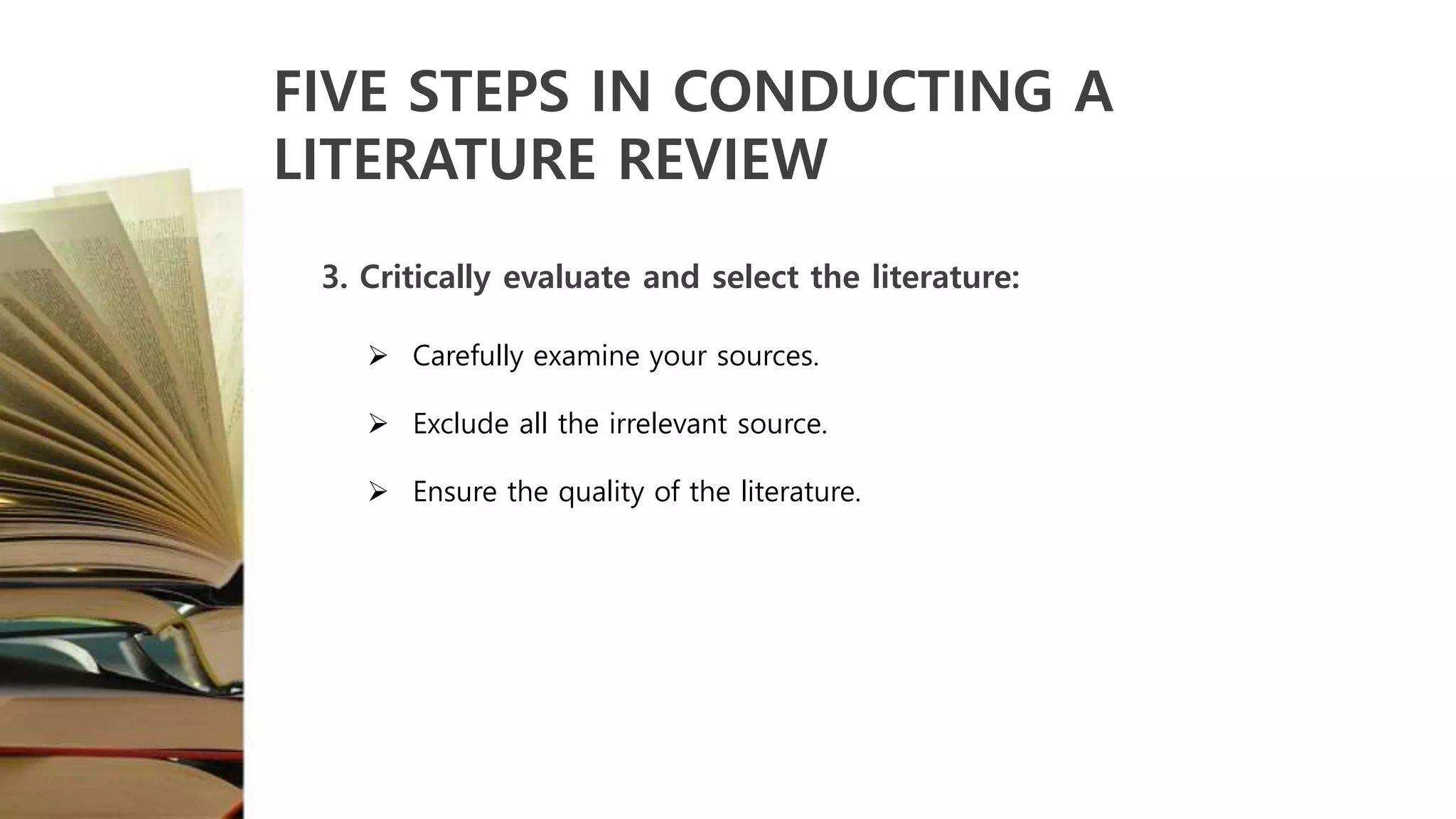 Presentation on Literature Review | PPT | PPTX