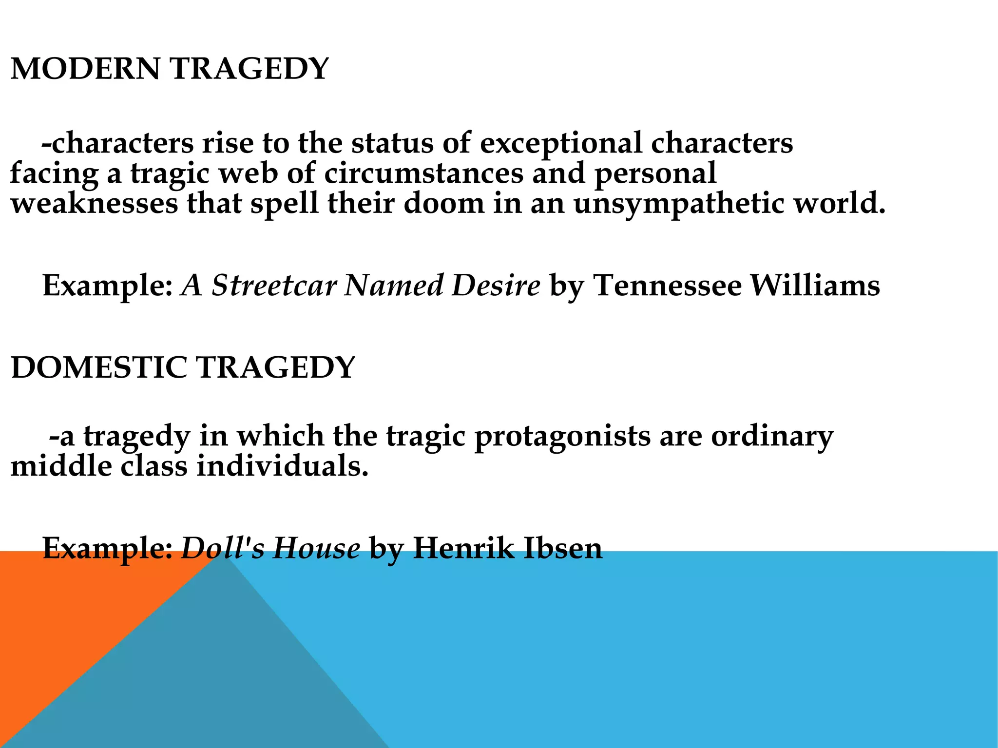 types of drama | ODP