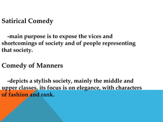 types of drama | ODP