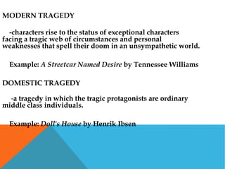 types of drama | ODP