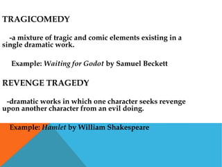 types of drama | ODP