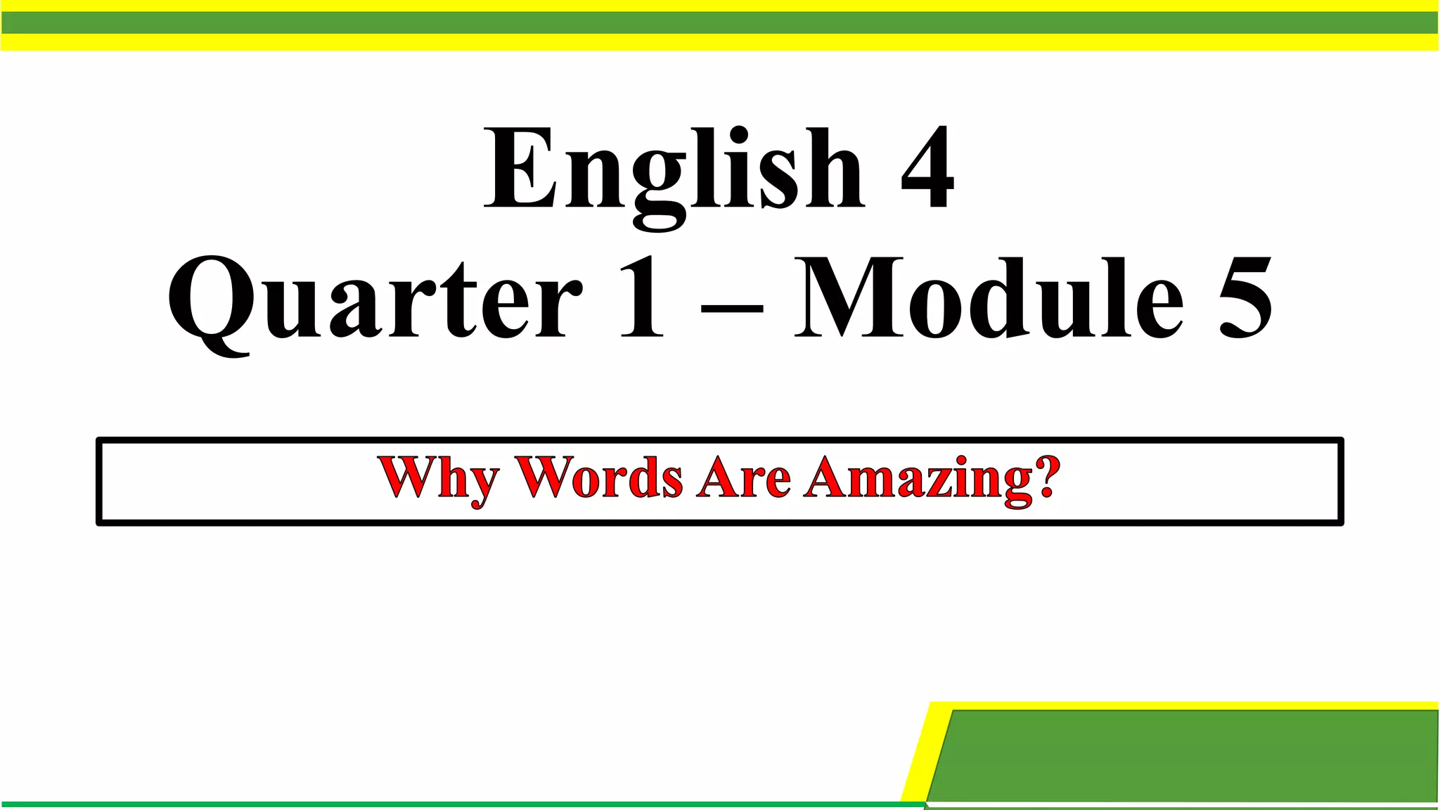 Eng 4. q1 . week 5 | PPTX