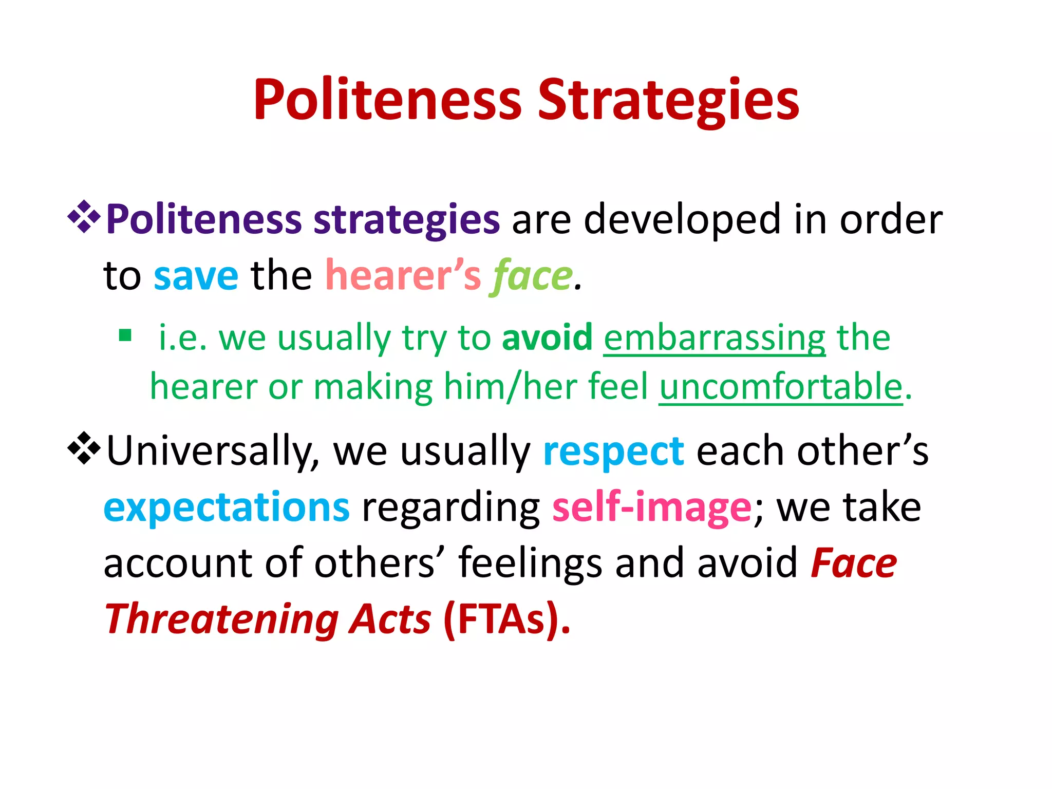 Eng 429 -_chapter_3_-_politeness_theory_and_discourse | PDF