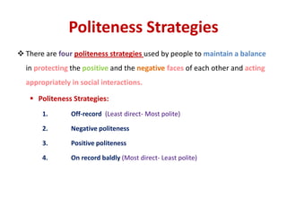 Eng 429 -_chapter_3_-_politeness_theory_and_discourse | PDF