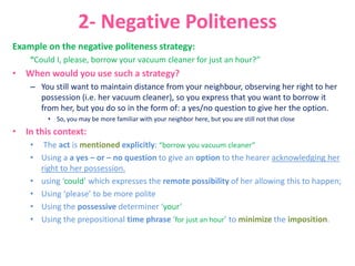 Eng 429 -_chapter_3_-_politeness_theory_and_discourse | PDF