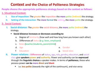 Eng 429 -_chapter_3_-_politeness_theory_and_discourse | PDF