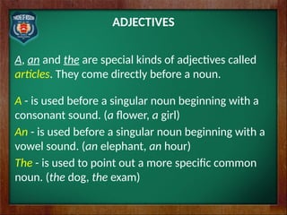ENGLISH GRADE 4: Getting Familiar with Adjectives | PPTX