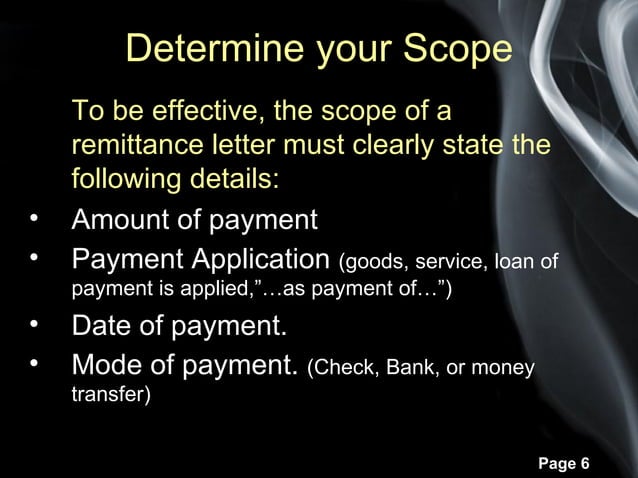 How to make a Remittance letter | PPT | Business | Business and Finance