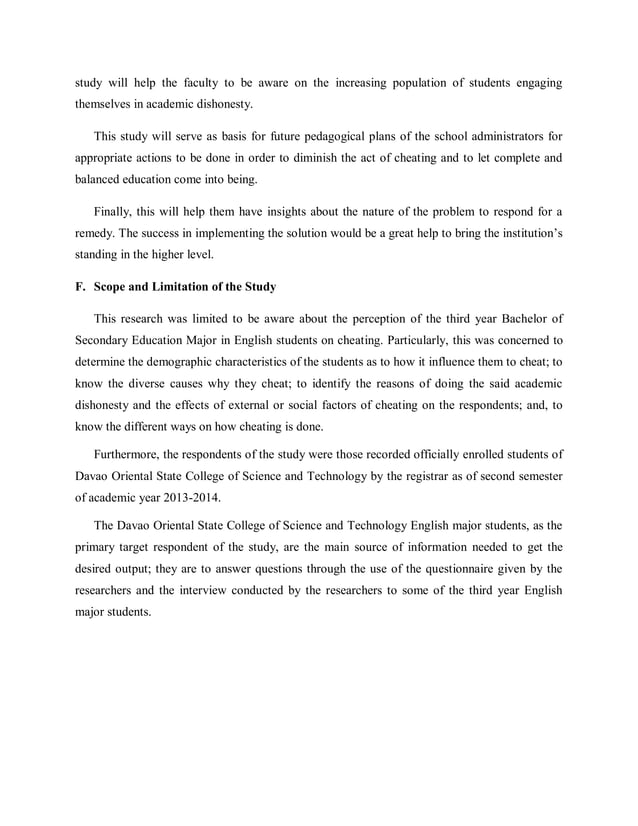 Research Paper on Academic Cheating | PDF | Educational Assessment ...