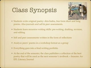 Writing as Communication: Second Language Creative Writing (SLCW) | PPT