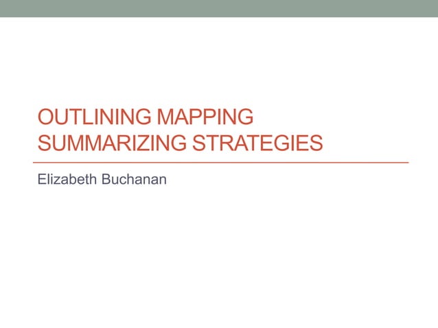 Outlining and Mapping | PPT