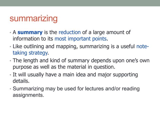 Outlining and Mapping | PPT