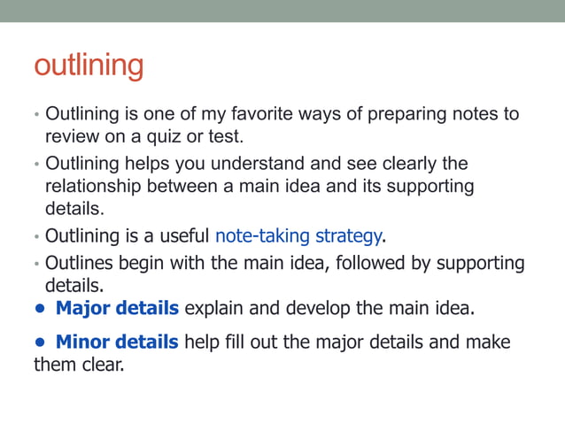 Outlining and Mapping | PPT | Free Download