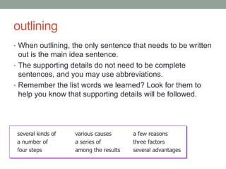 Outlining and Mapping | PPTX