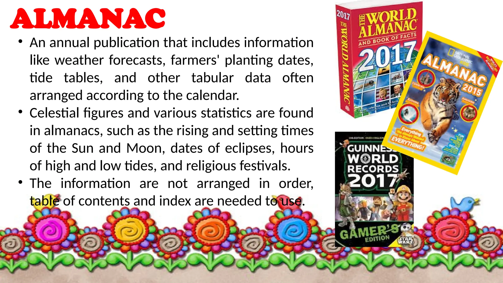 Eng6 PPT - Almanac, Atlas, Encyclopedia.pptx