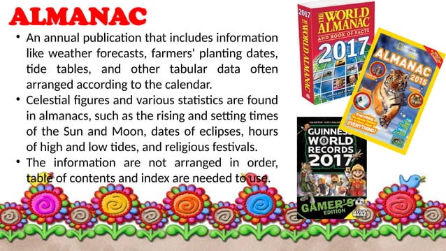 Eng6 PPT - Almanac, Atlas, Encyclopedia.pptx