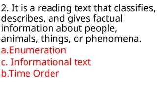 English for Grade 6 Quarter 2 topic elem | PPTX