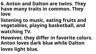 English for Grade 6 Quarter 2 topic elem | PPTX