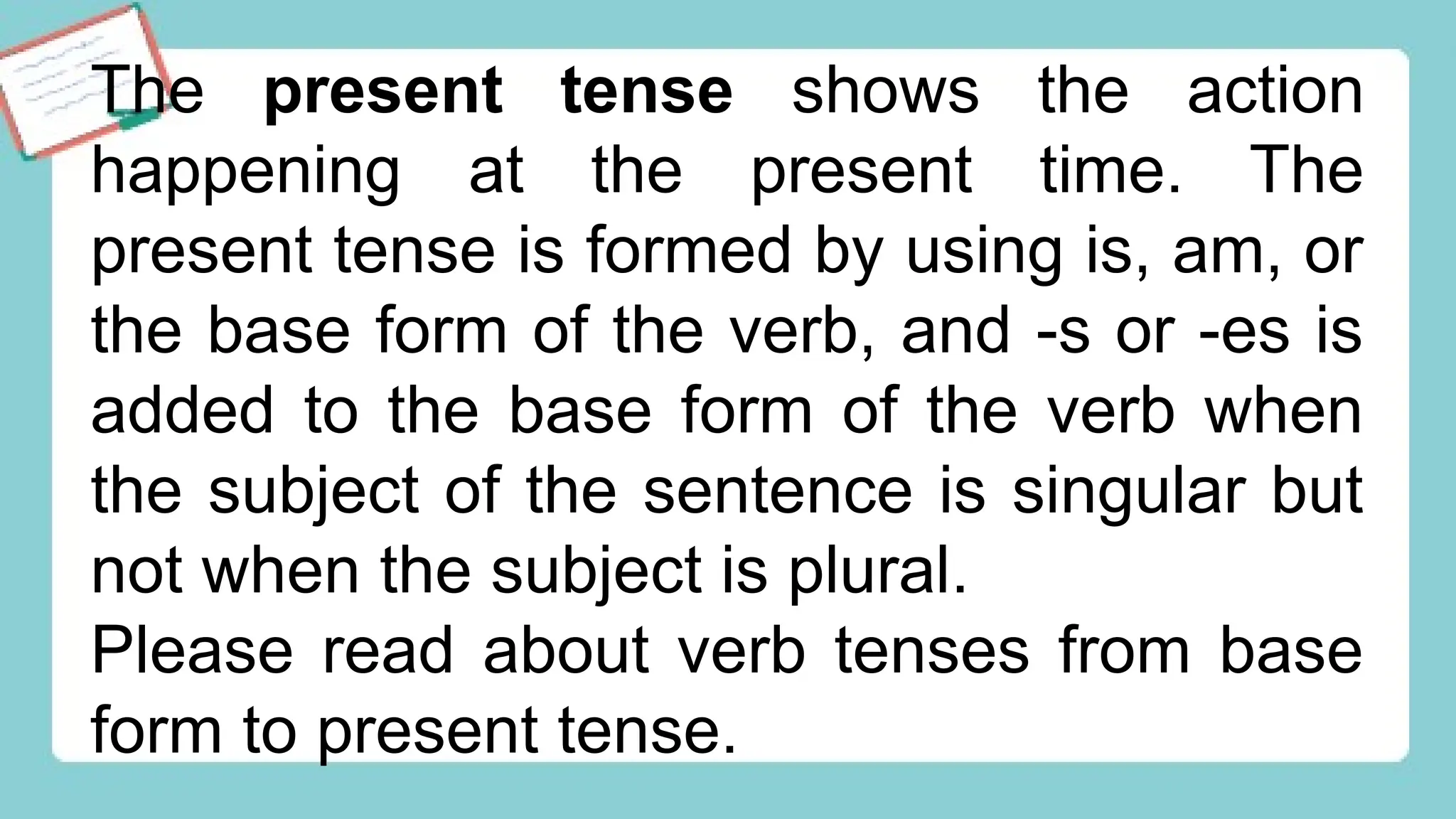 English Grade 6 Lesson in Tenses of Verbs | PPTX