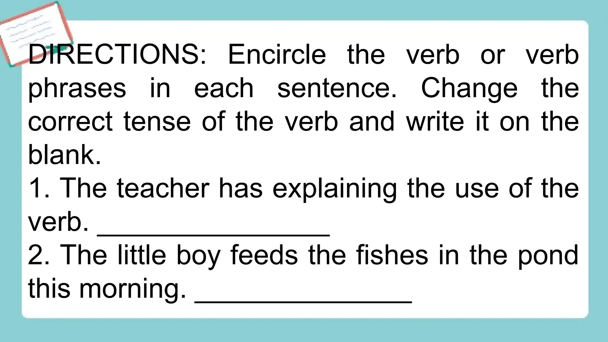 English Grade 6 Lesson in Tenses of Verbs | PPTX