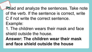 English Grade 6 Lesson in Tenses of Verbs | PPTX