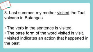 English Grade 6 Lesson in Tenses of Verbs | PPTX
