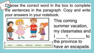 English Grade 6 Lesson in Tenses of Verbs | PPTX