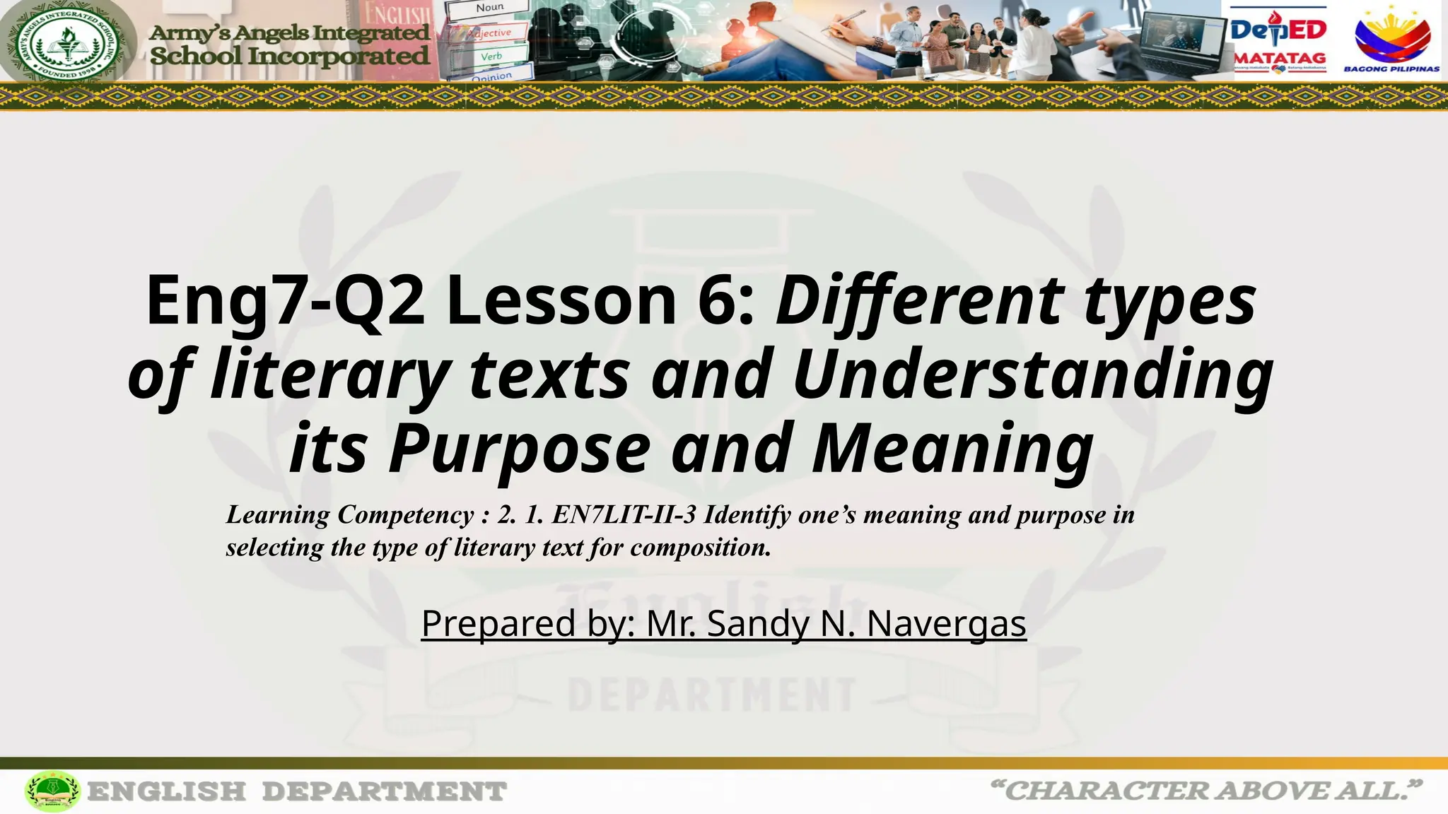Eng7-Q2-Lesson 6 Part 2 POETRY and its ke elements | PPTX