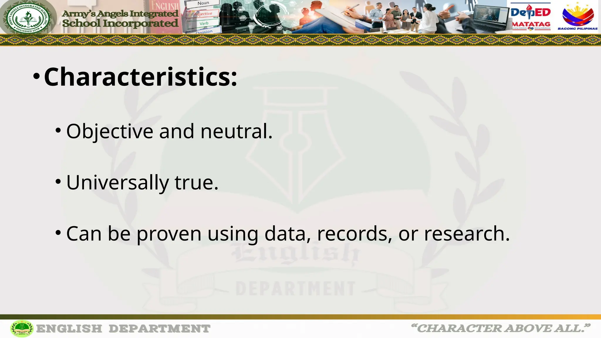 Eng7-Q3-Lesson 3 Distinguish facts from claimsopinions.pptx