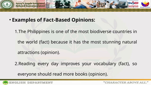 Eng7-Q3-Lesson 3 Distinguish facts from claimsopinions.pptx