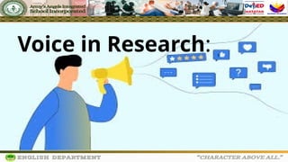 Eng7-Q4-Lesson 1 Part 1 Understanding Discipline-Specific Words, Voice ...