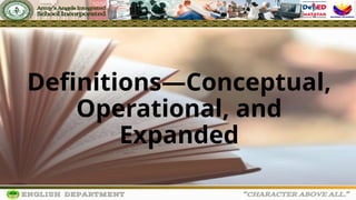 Eng7-Q4-Lesson 1 Part 2 Understanding Definitions—Conceptual ...