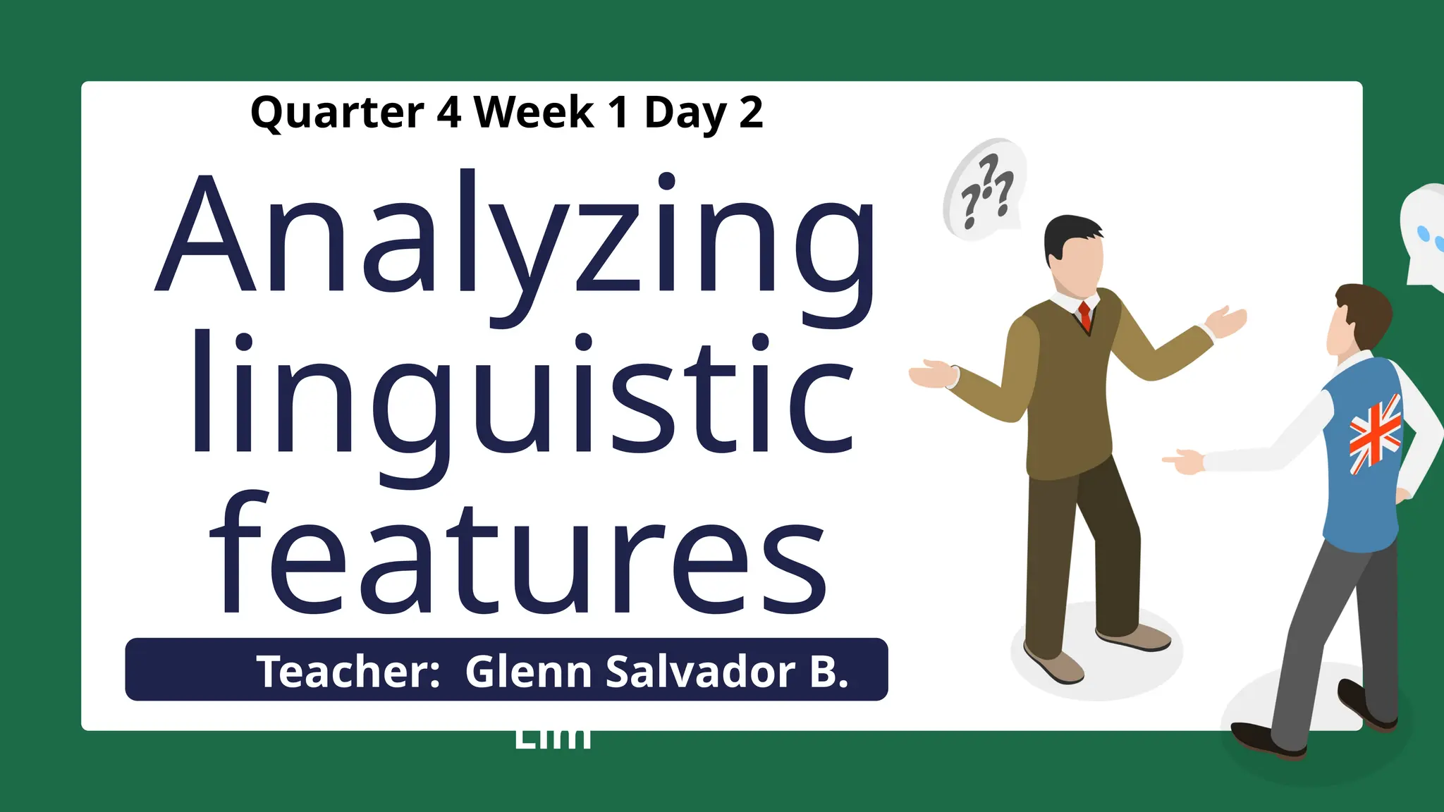ANALYZINF LINGUISTIC FEATURES GRADE 7 QUARTER 4 WEEK 2 | PPTX
