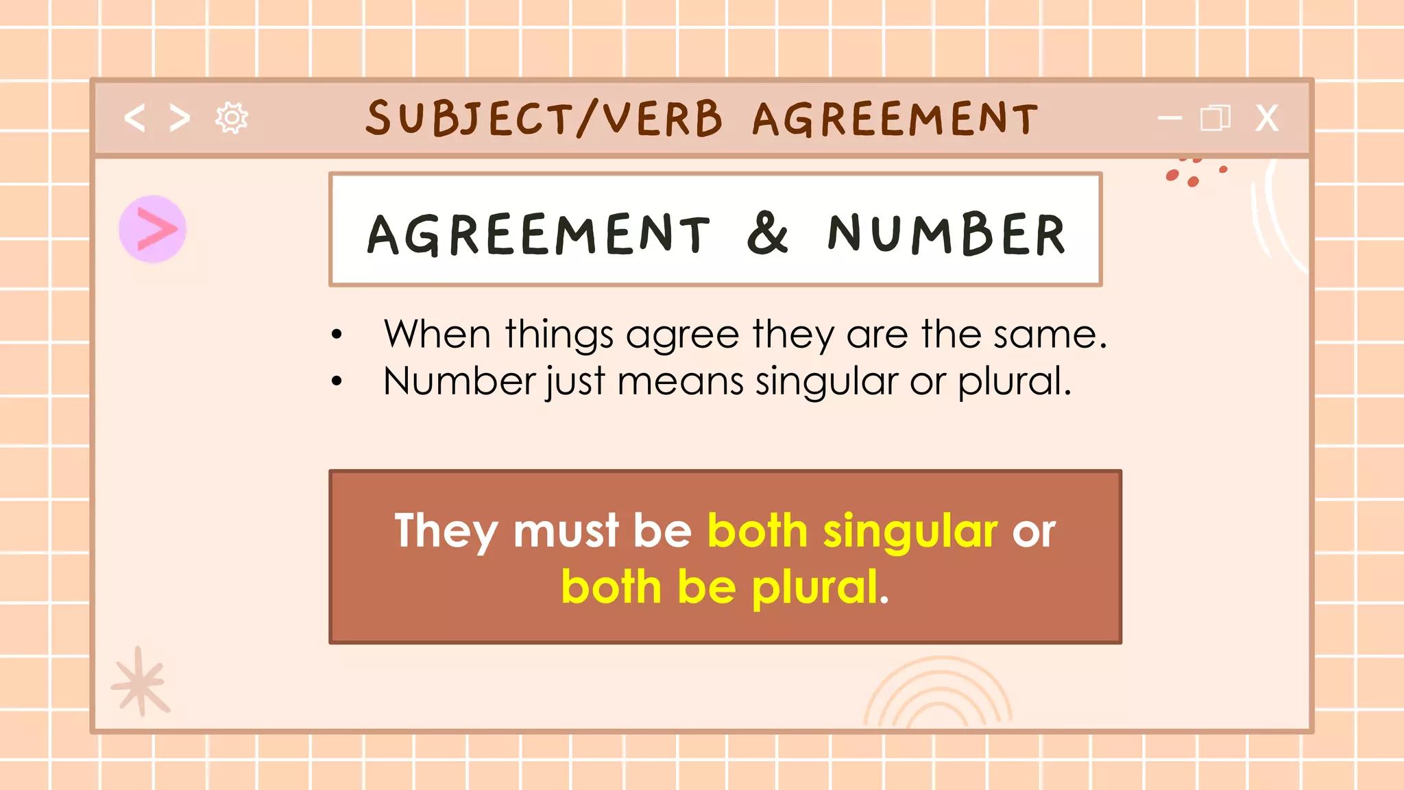UNDERSTANDING BASIC RULES OF SUBJECT-VERB AGREEMENT | PPTX