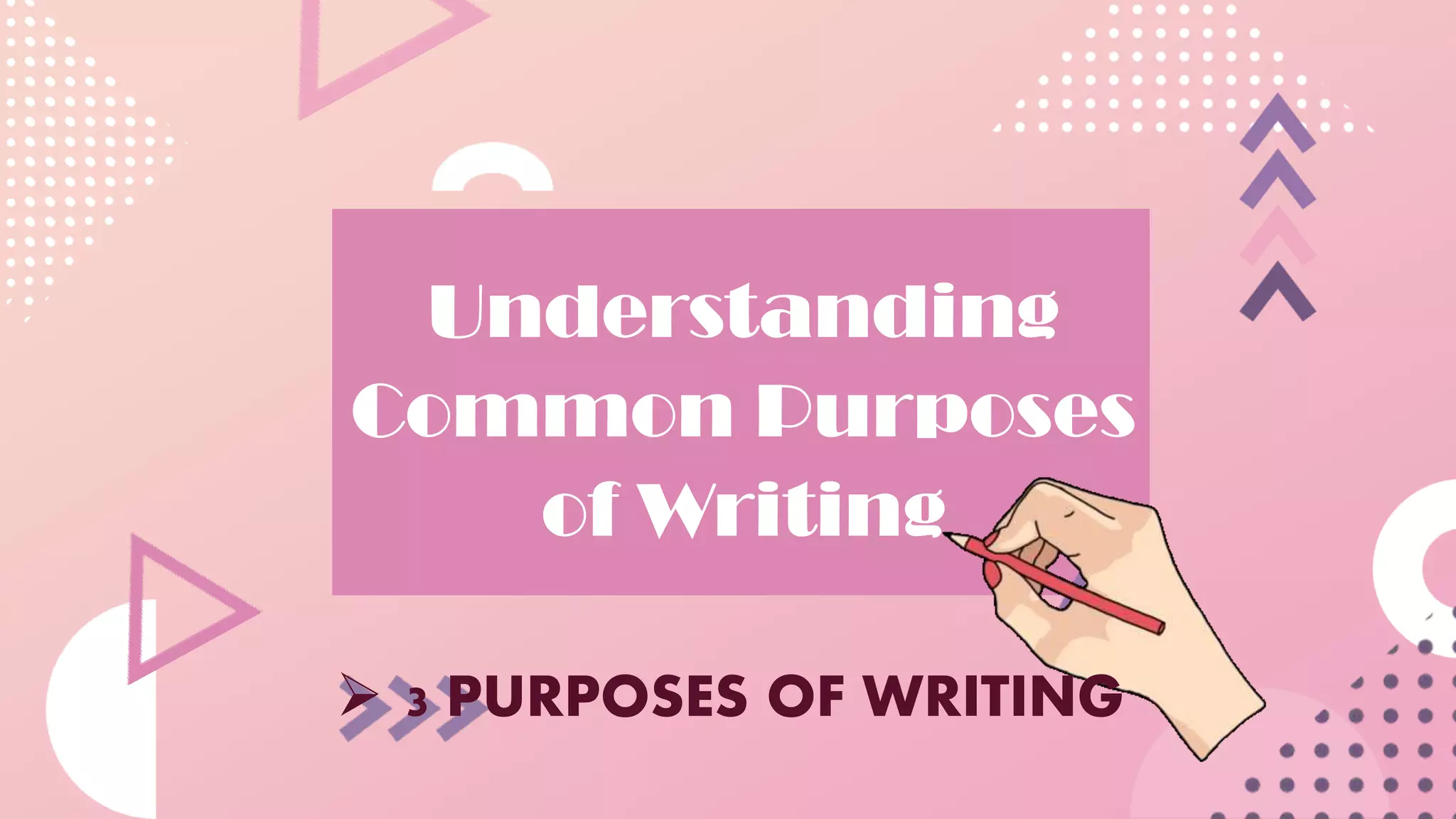 Understanding Common Purposes of Writing | PPTX | Freelance Writing ...