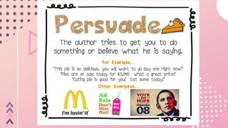 Understanding Common Purposes of Writing | PPTX