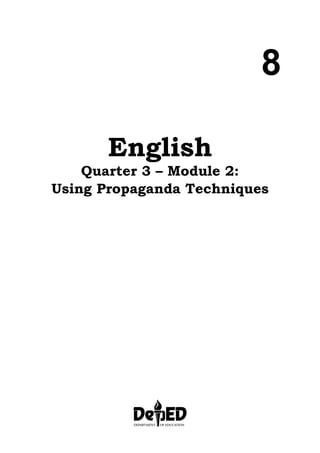 ENG8-Q3-MODULE2.pdf learning module for English 8 | PDF