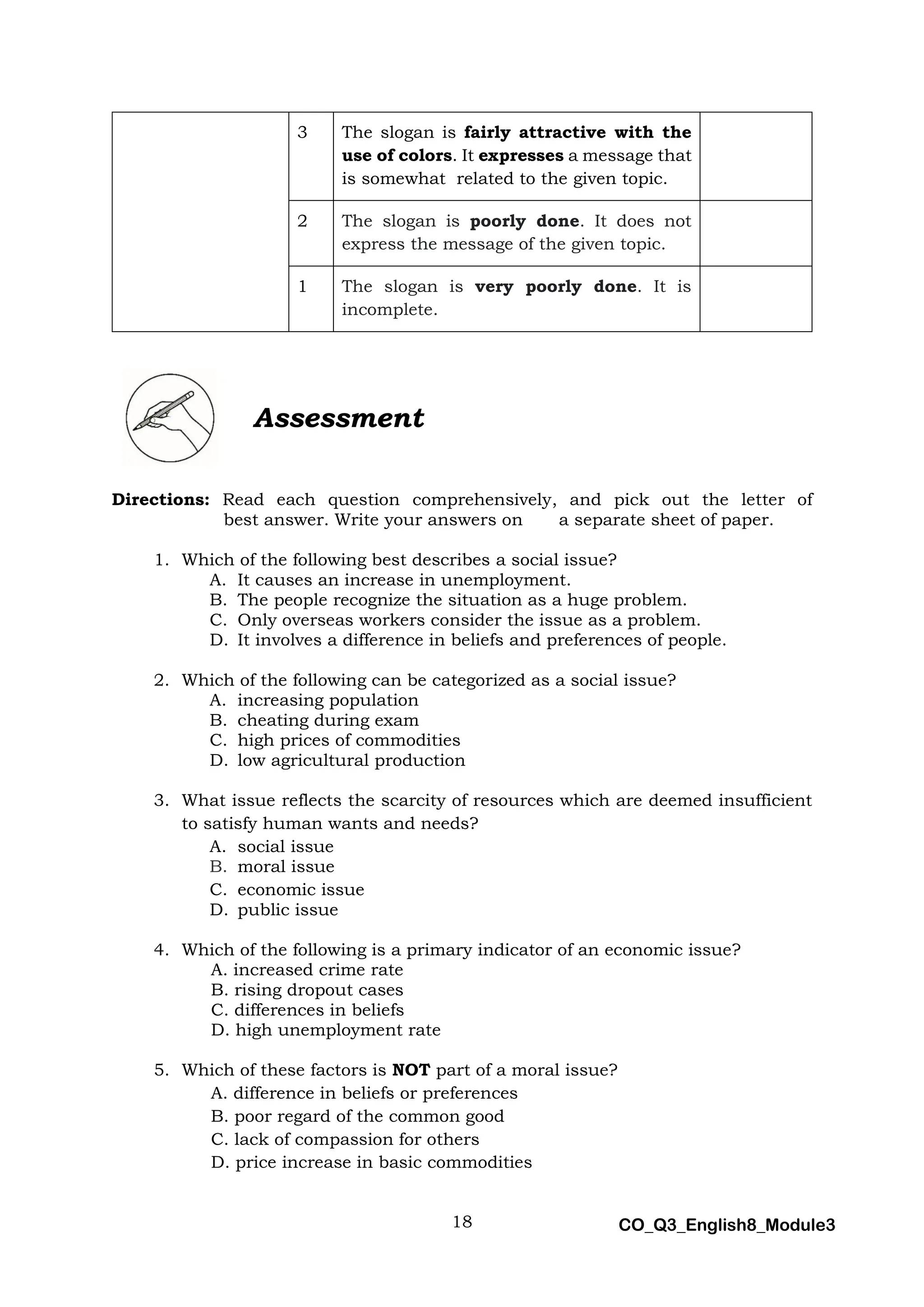 ENG8-Q3-MODULE3.pdf learning module for English 8 | PDF