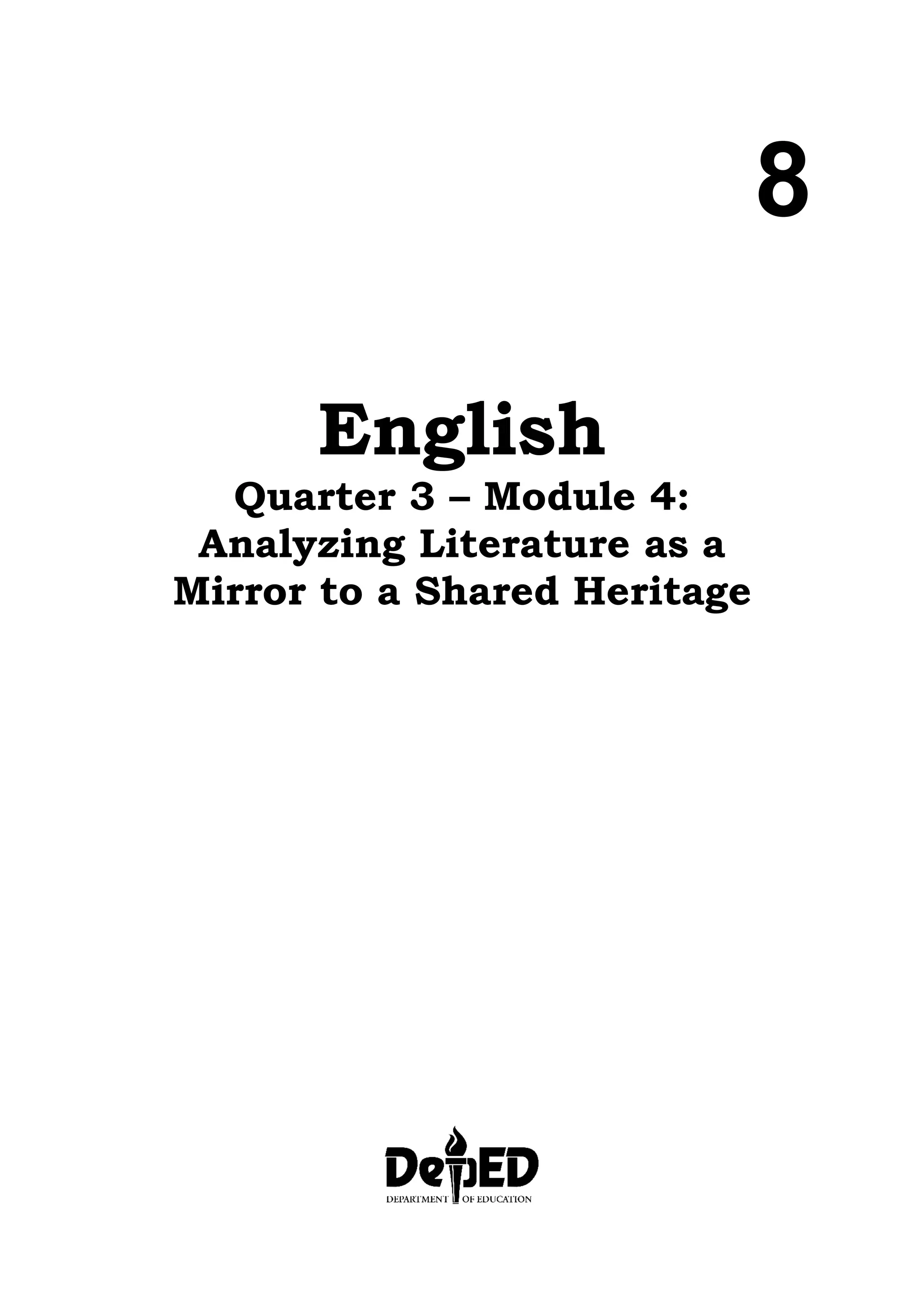 ENG8-Q3-MODULE4.pdf learning module for English 8 | PDF