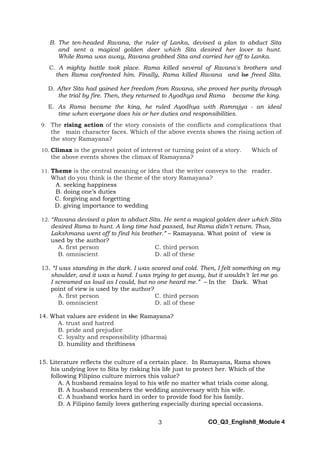 ENG8-Q3-MODULE4.pdf learning module for English 8 | PDF