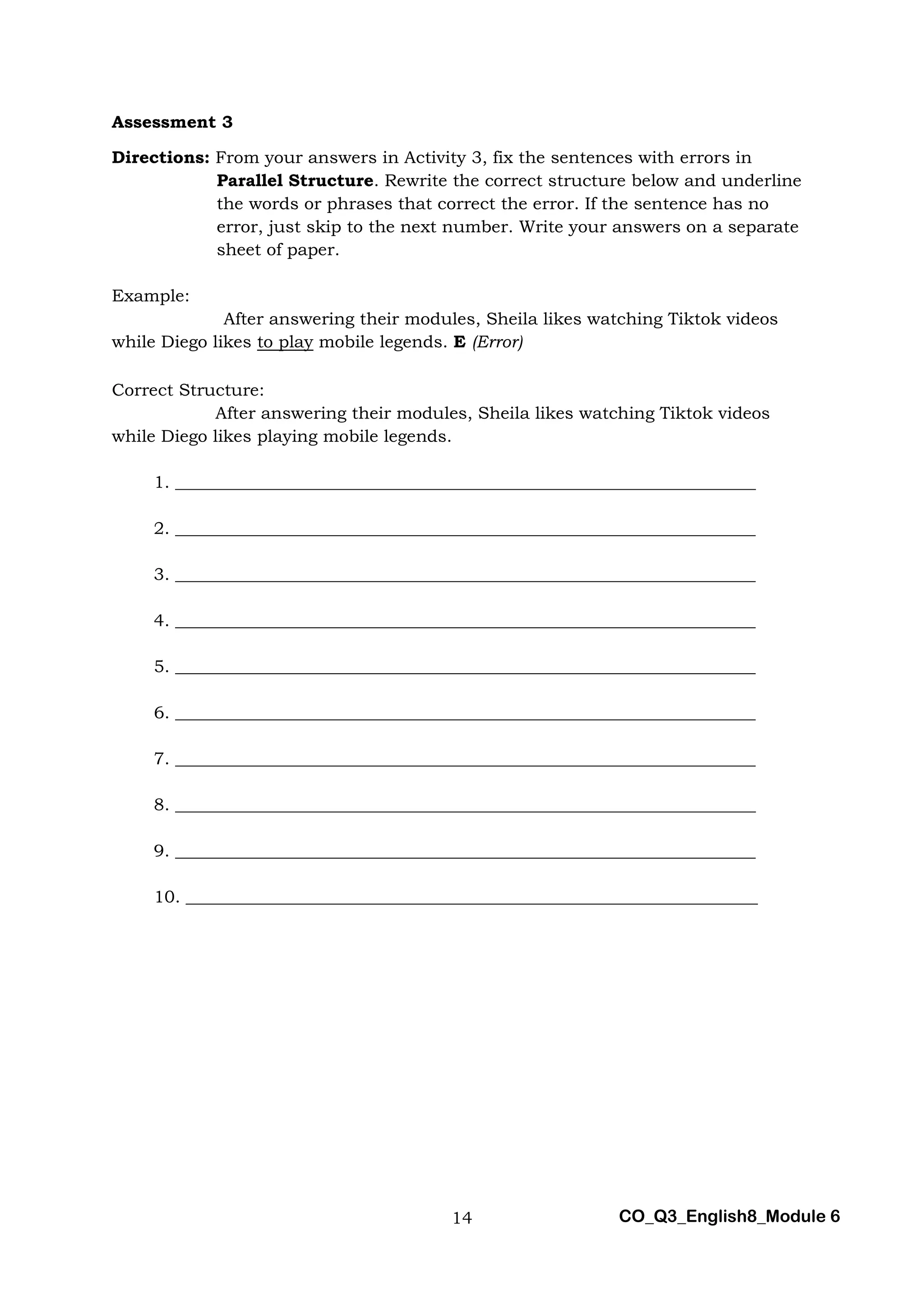 ENG8-Q3-MODULE6.pdf learning module for English 8 | PDF