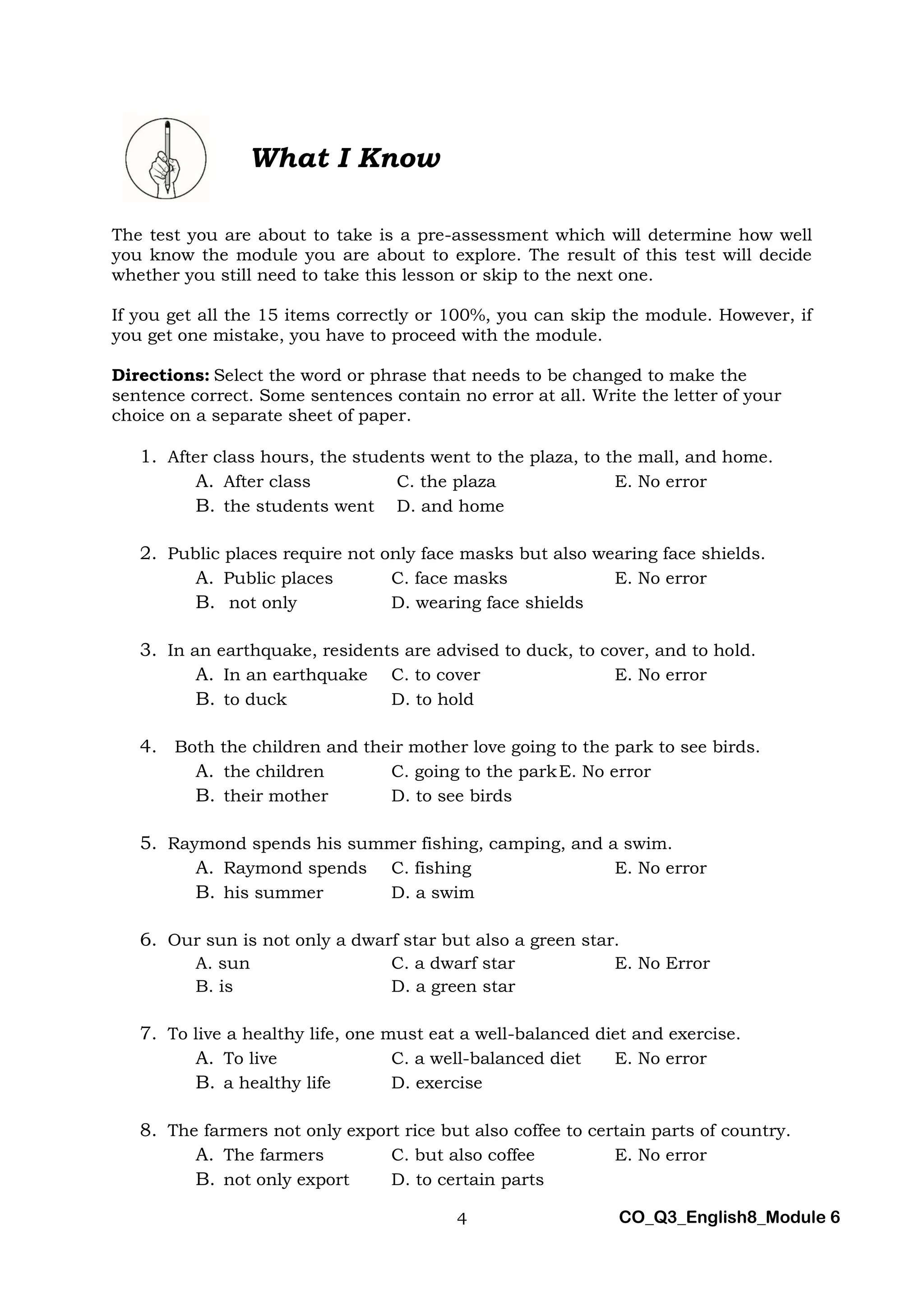 ENG8-Q3-MODULE6.pdf learning module for English 8 | PDF