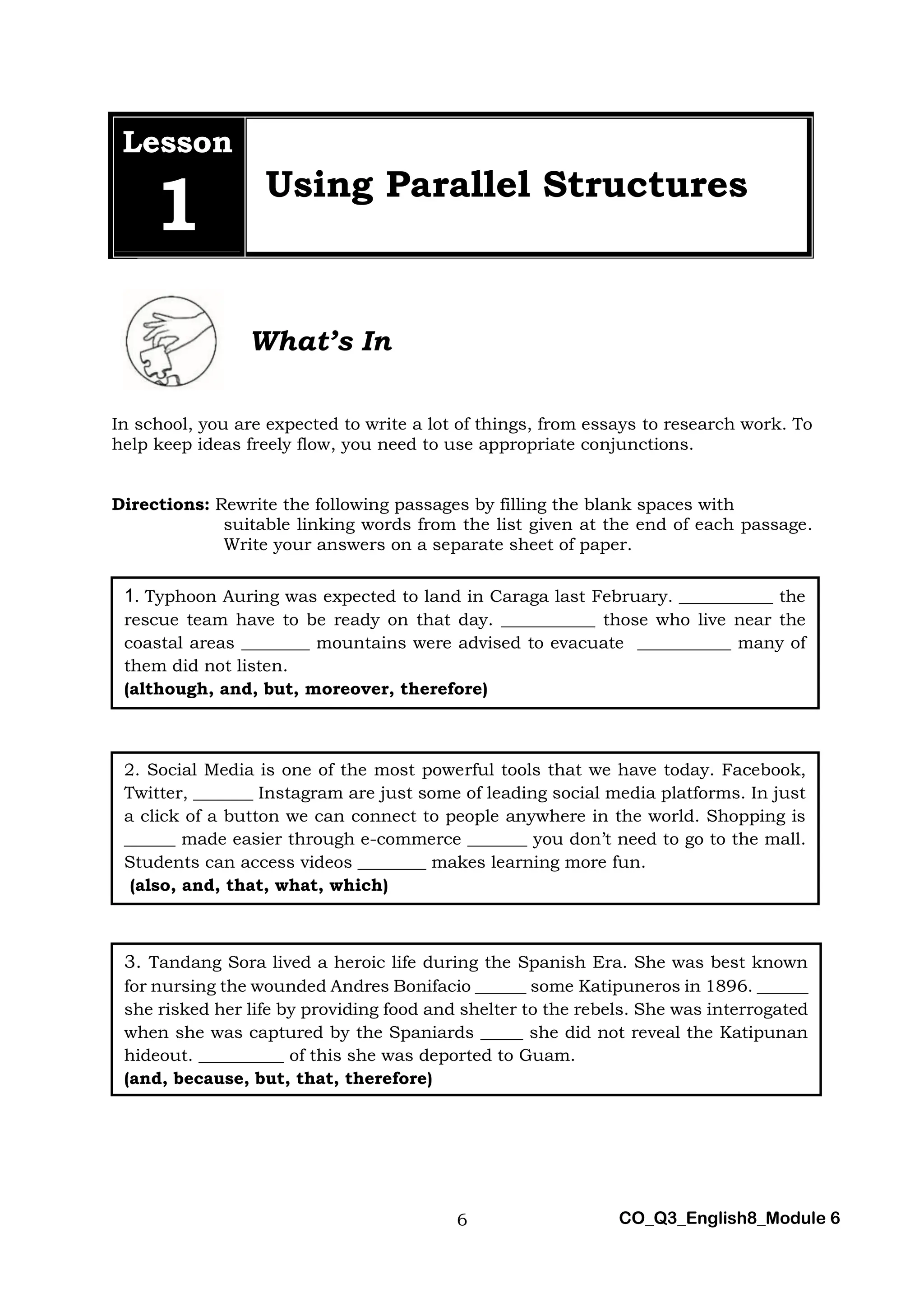 ENG8-Q3-MODULE6.pdf learning module for English 8 | PDF