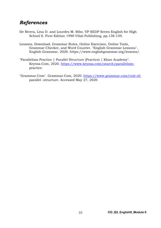 ENG8-Q3-MODULE6.pdf learning module for English 8 | PDF